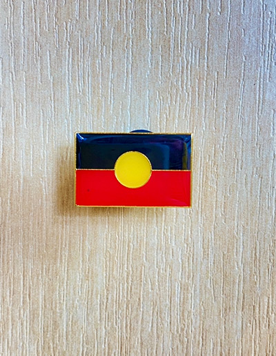 Aboriginal Flag Metal Lapel Pin - Souvenirs Direct Aboriginal Flag Metal Lapel Pin - Souvenirs Direct